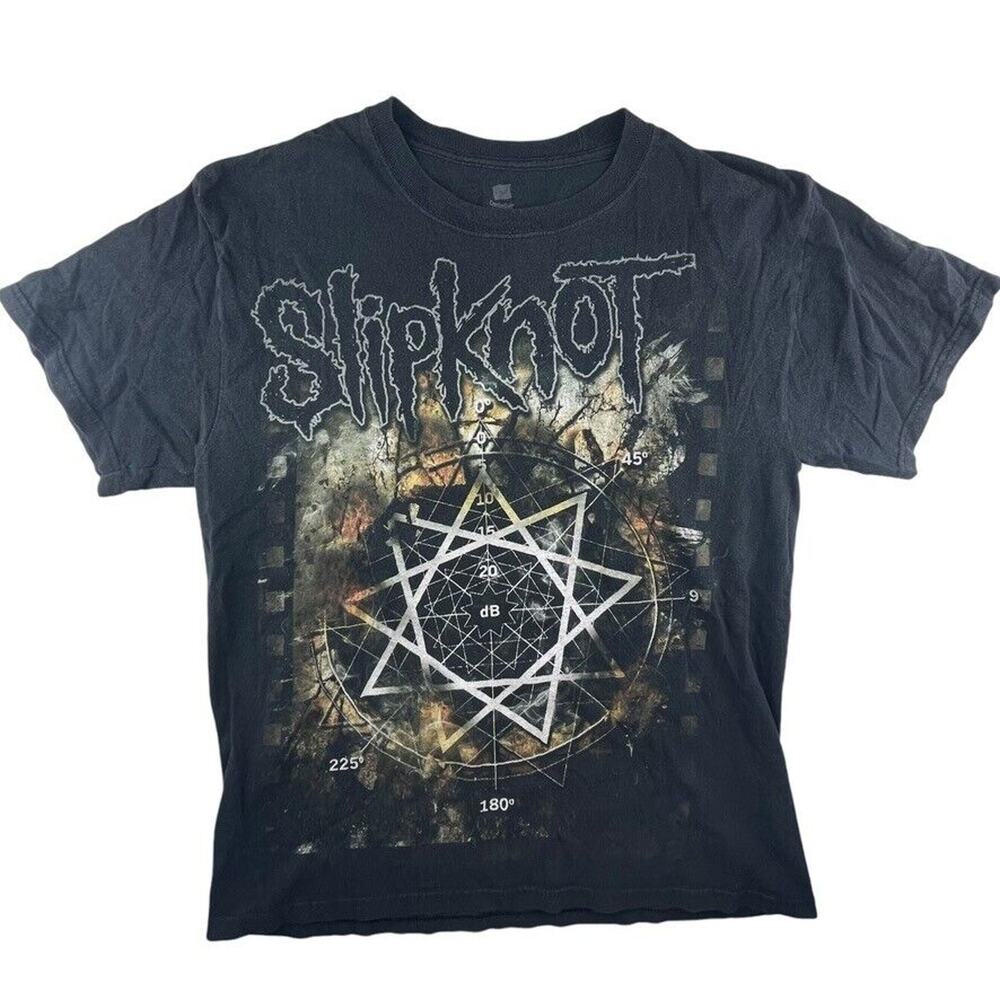Slipknot Nonagram Compass Logo Y2k 2008 T-Shirt Men's… - Gem